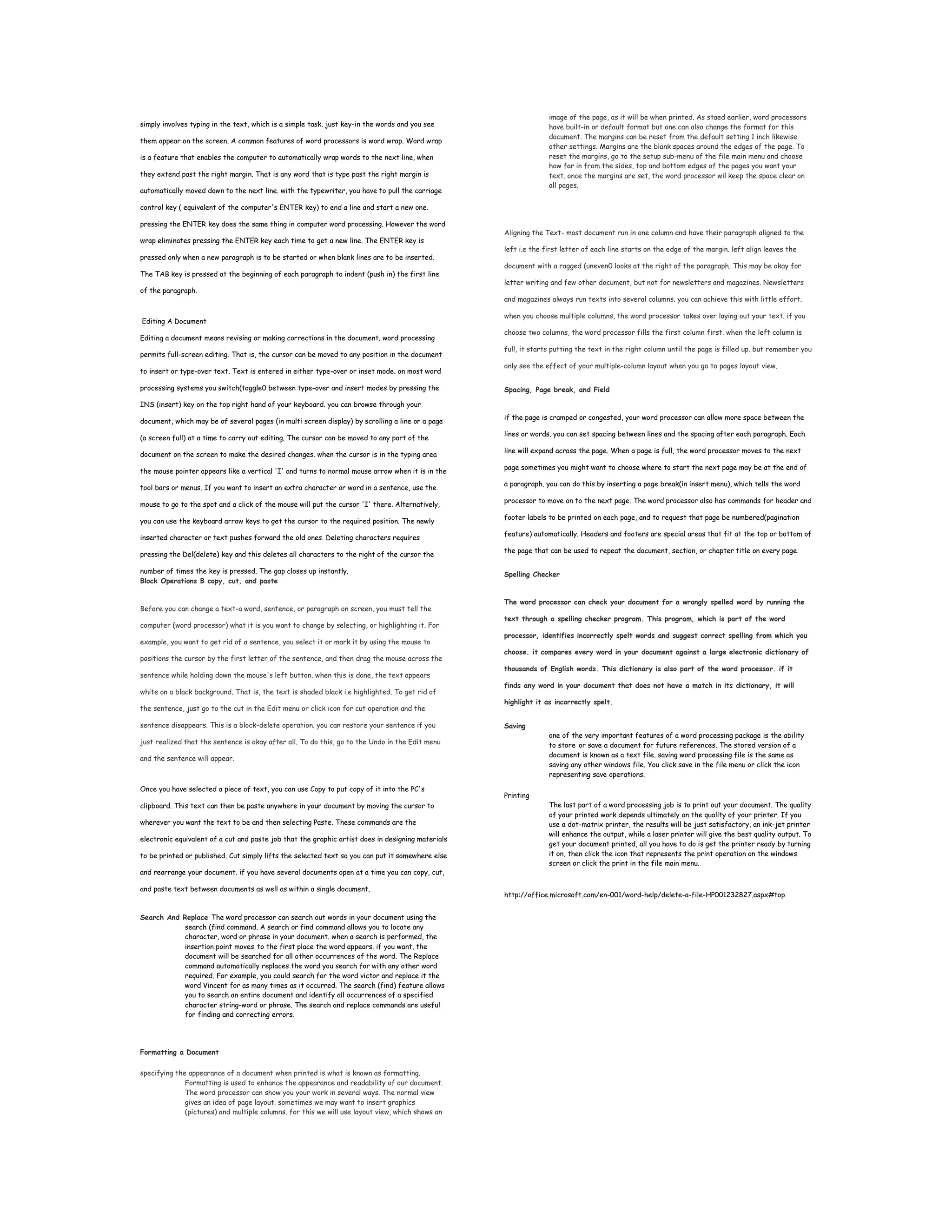 Word Processor | DOC