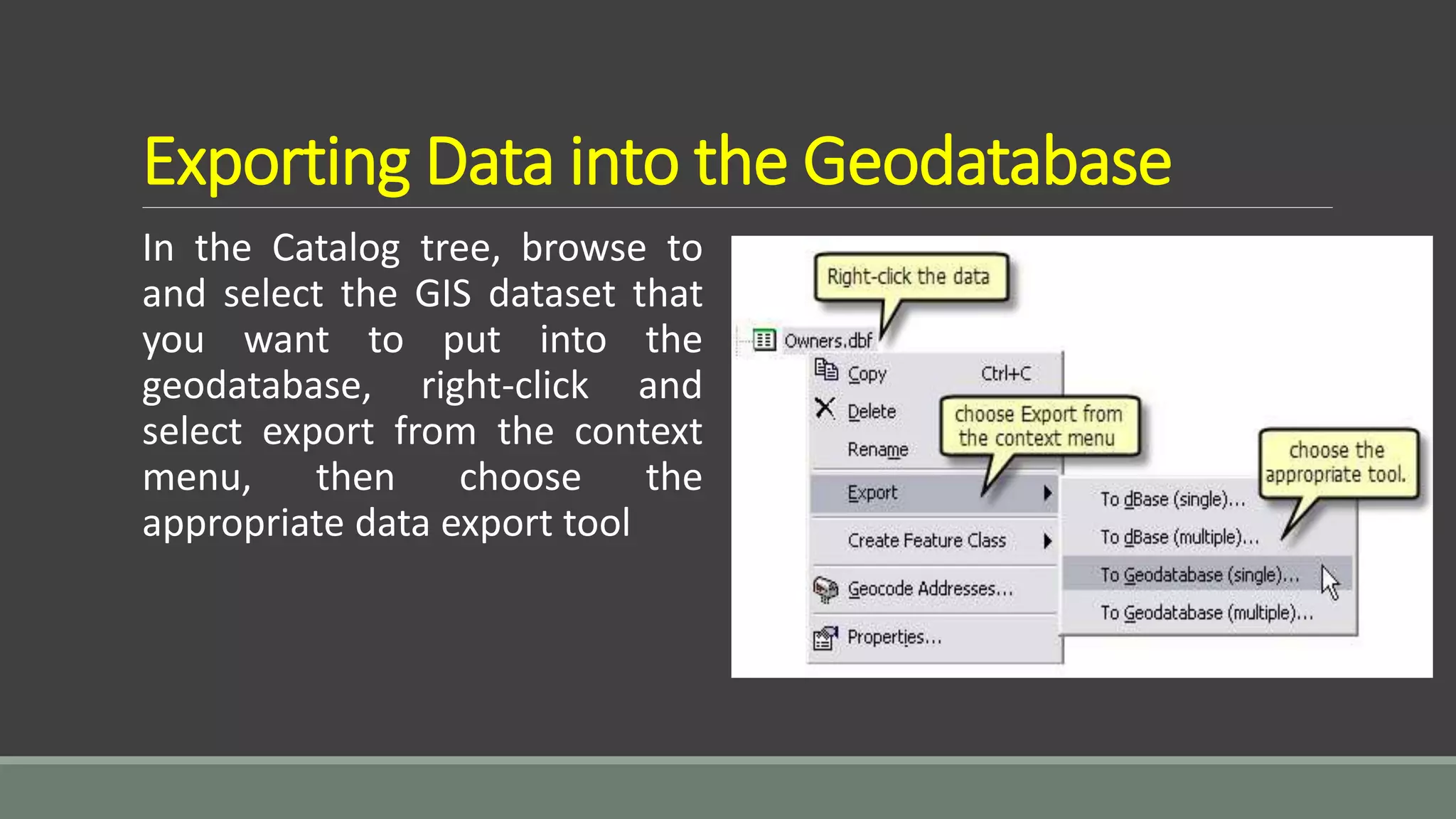 Basic commands of ArcGIS | PPTX