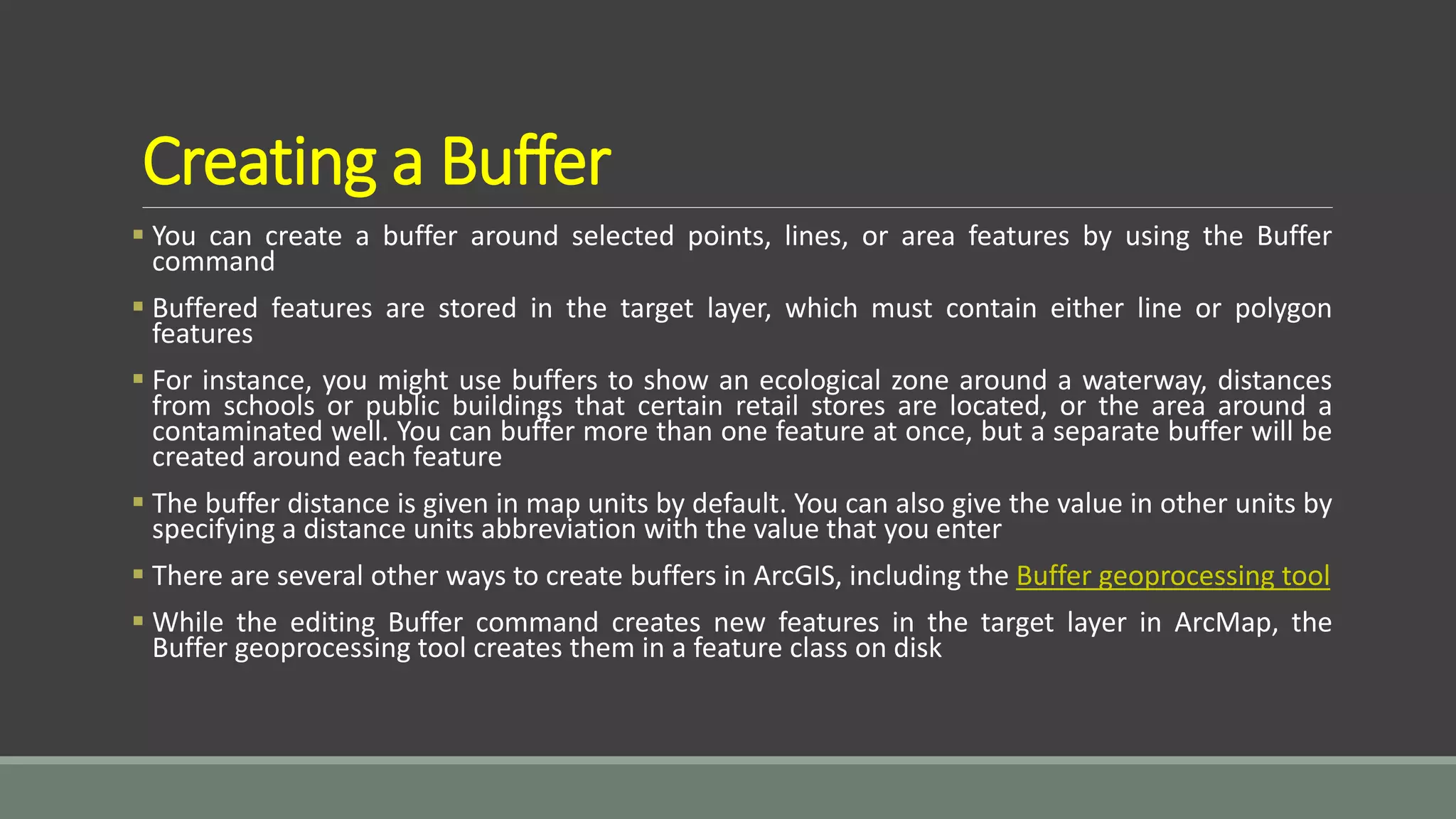 Basic commands of ArcGIS | PPTX