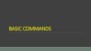 Basic commands of ArcGIS | PPTX