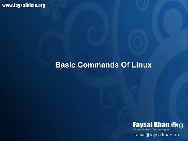 Basic commands (linux) | ODP