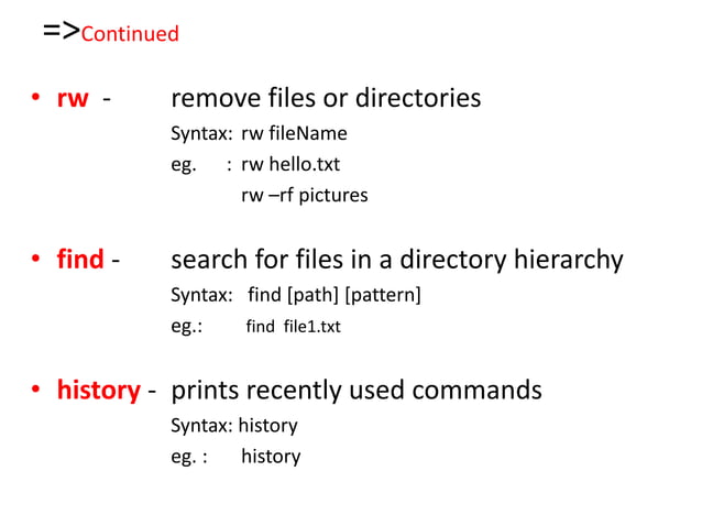 Basic commands of linux | PPTX