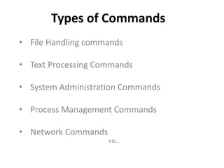 Basic commands of linux | PPT