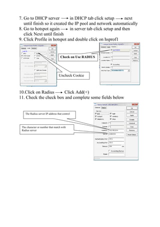 Basic command to configure mikrotik | DOC