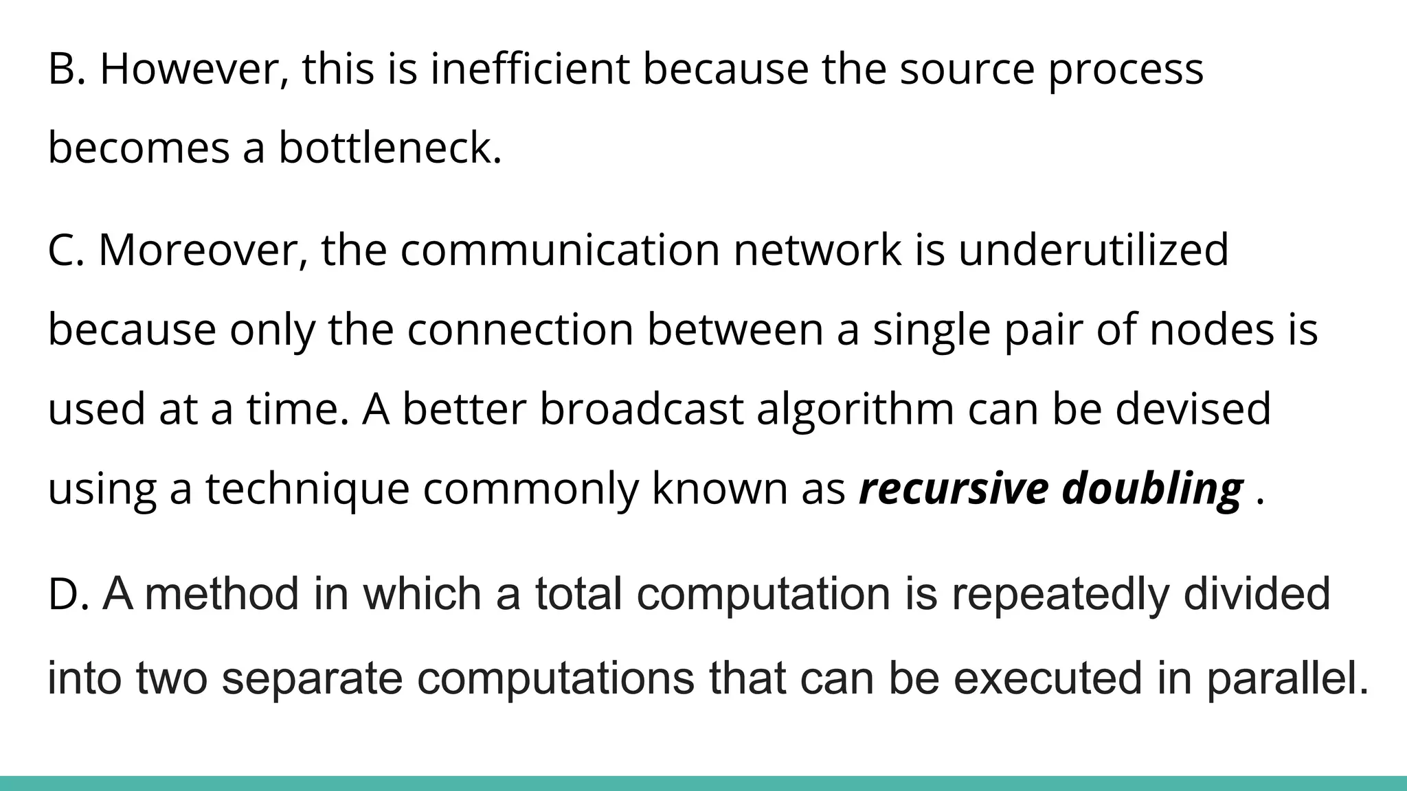 Basic communication operations - One to all Broadcast | PDF