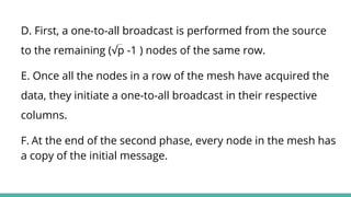 Basic communication operations - One to all Broadcast | PDF