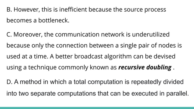 Basic communication operations - One to all Broadcast | PDF