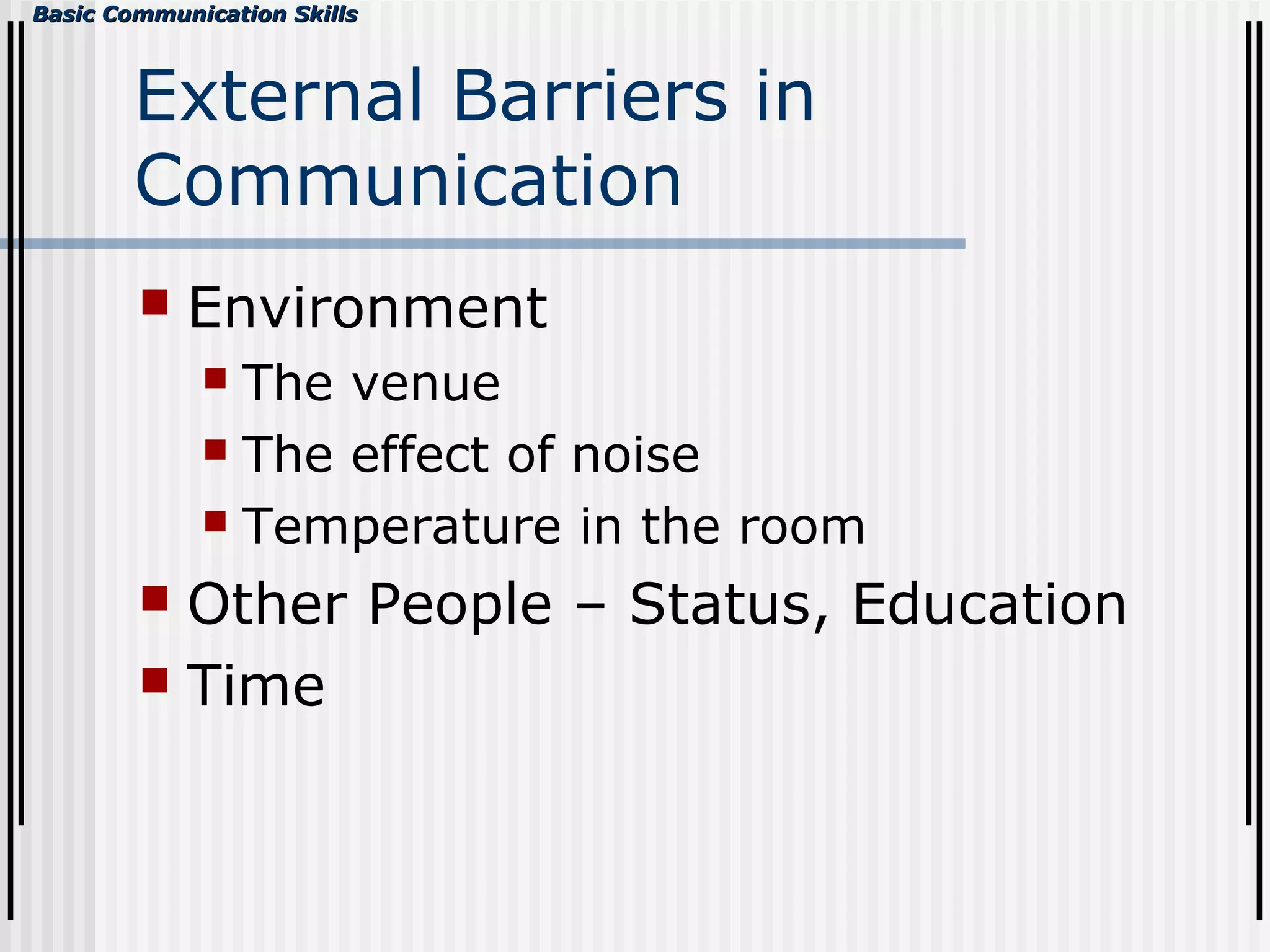 Basic communication skills | PPS
