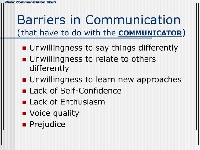 Basic communication skills | PDF | Education