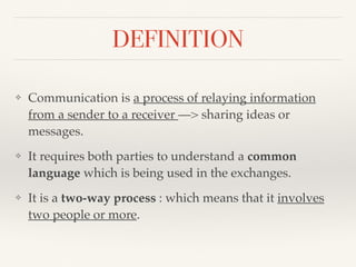 Basic communication skills | PPT