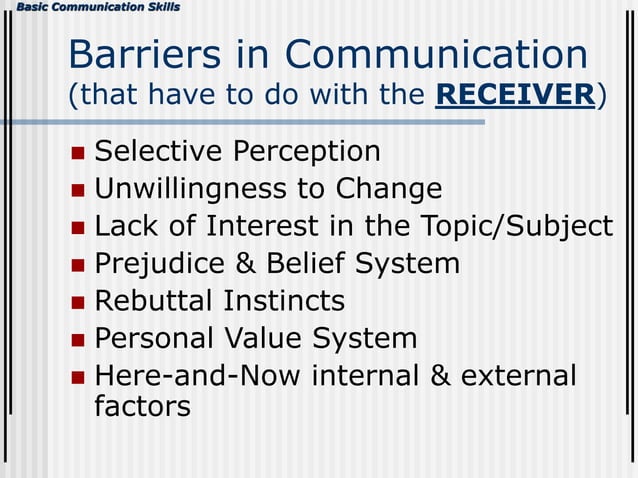 Basic Communication Skills | PPT