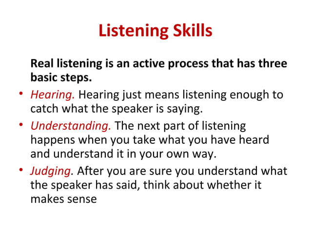 Basic communication skills duy students | PPT