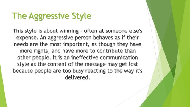Basic Communication Styles | PPTX