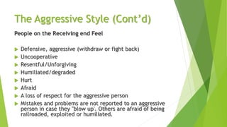 Basic Communication Styles | PPTX