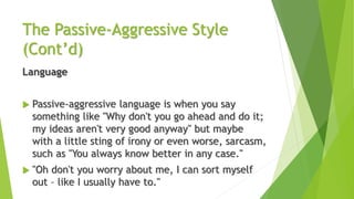 Basic Communication Styles | PPTX