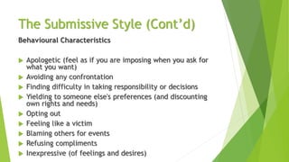 Basic Communication Styles | PPTX