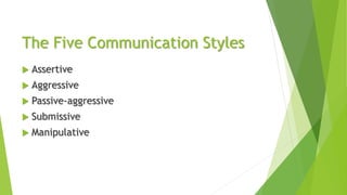 Basic Communication Styles | PPTX