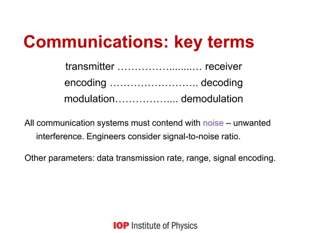 Basic Communication systems overview.ppt | Digital Audio | Computer Software and Applications