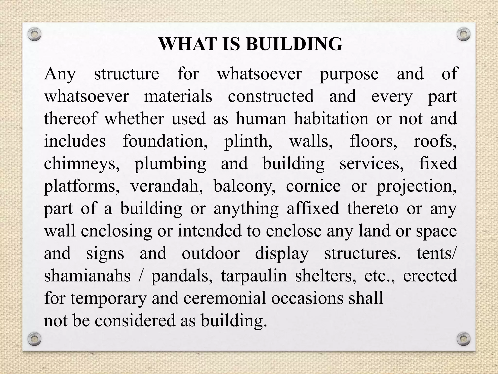 Basic component of buildings | PPTX