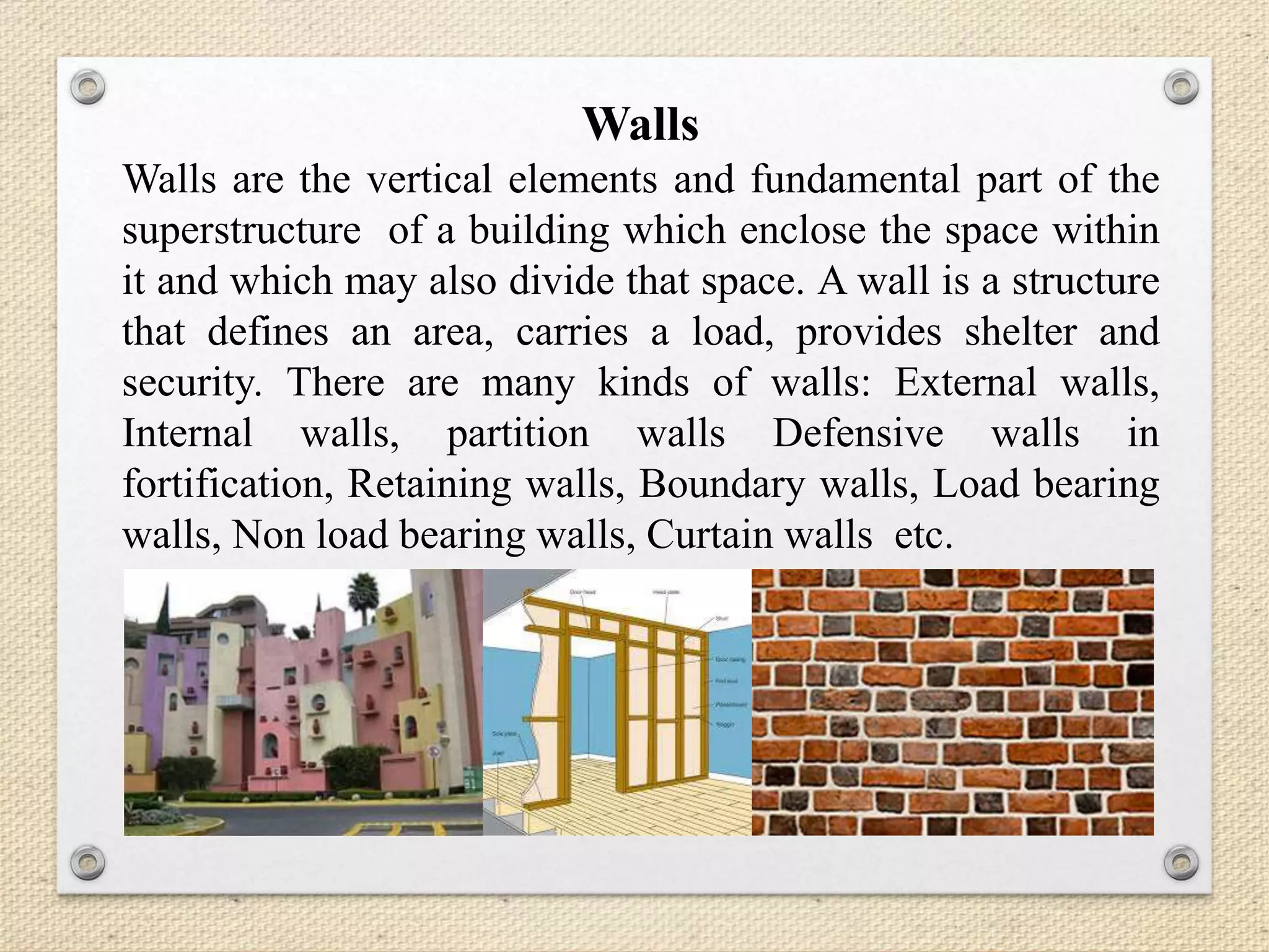 Basic component of buildings | PPTX