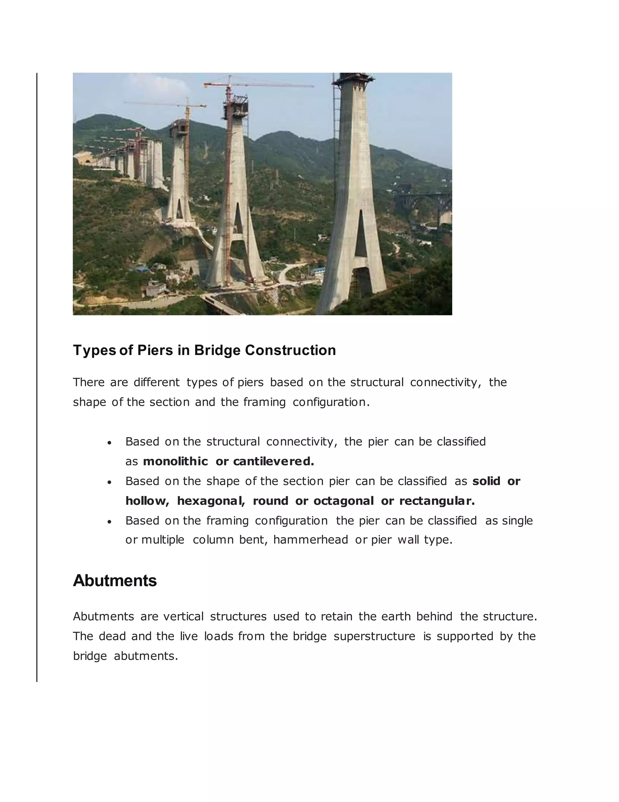 Basic components and parts of bridge structures | DOCX
