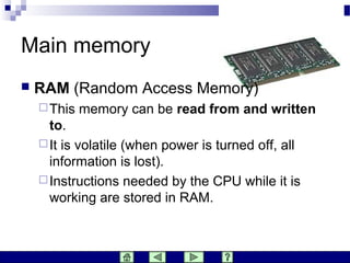 Basic components, memory | PPS