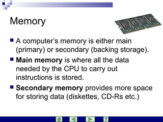 Basic components, memory | PPS