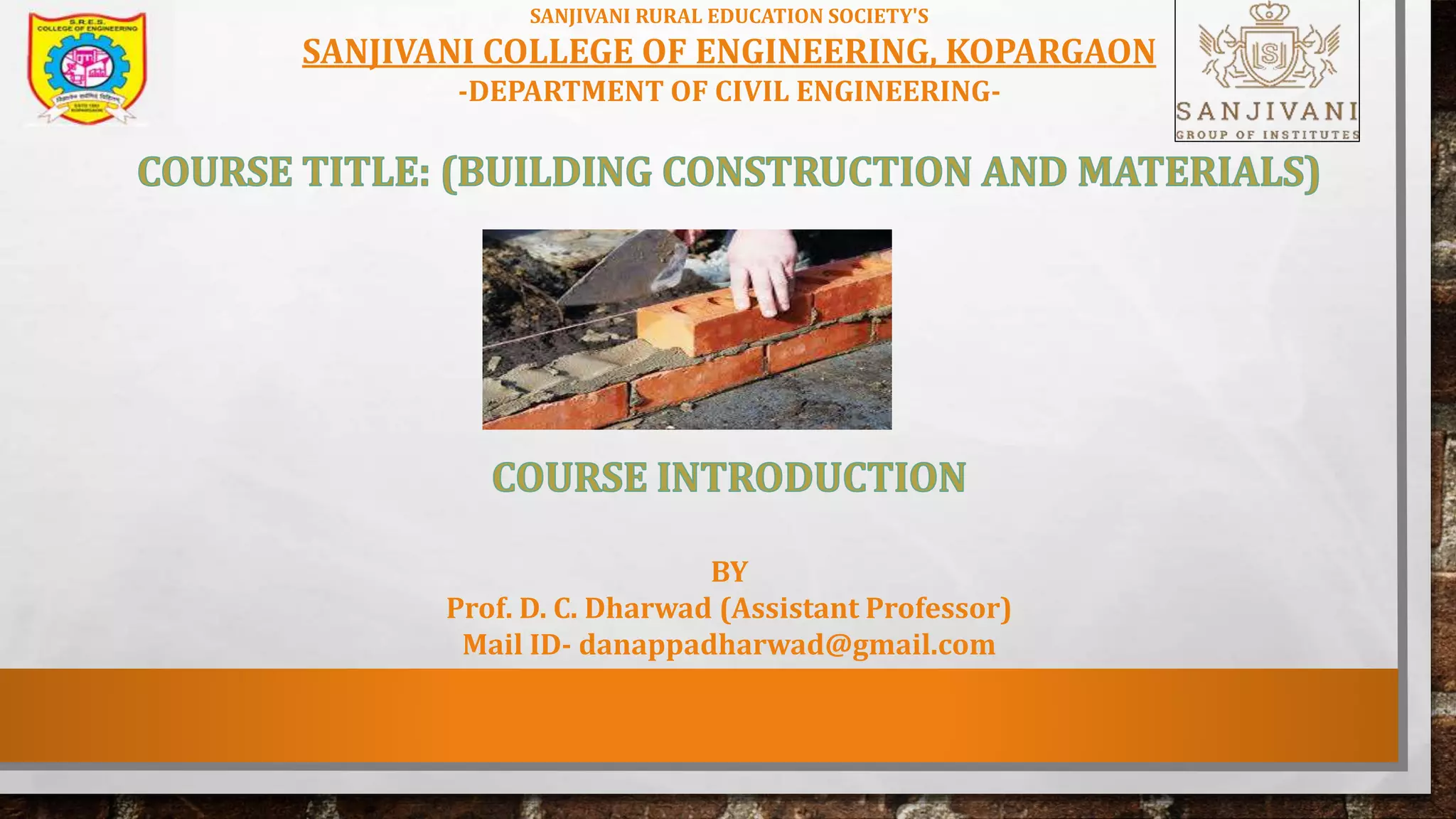 Basic components of a building | PPTX