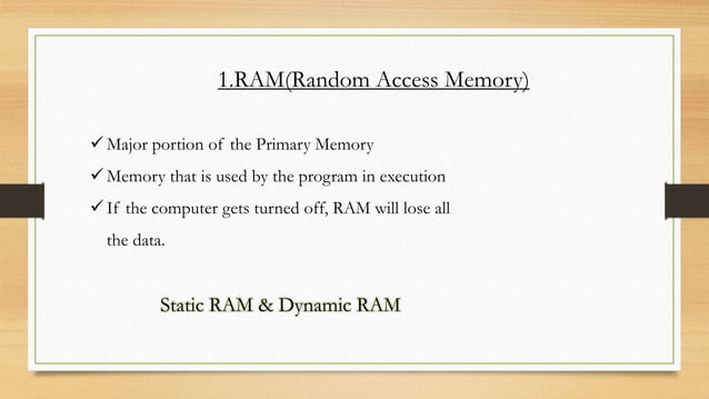 Basic components of computer system | PPTX