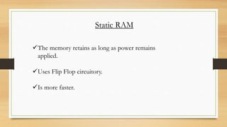 Basic components of computer system | PPTX