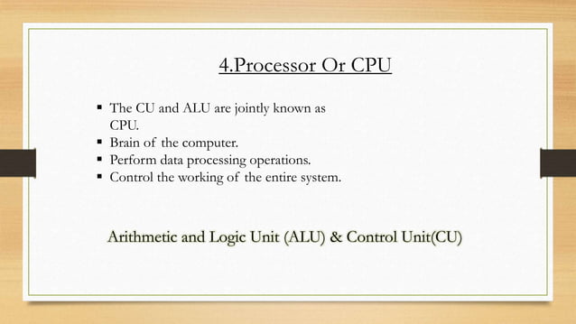 Basic components of computer system | PPTX