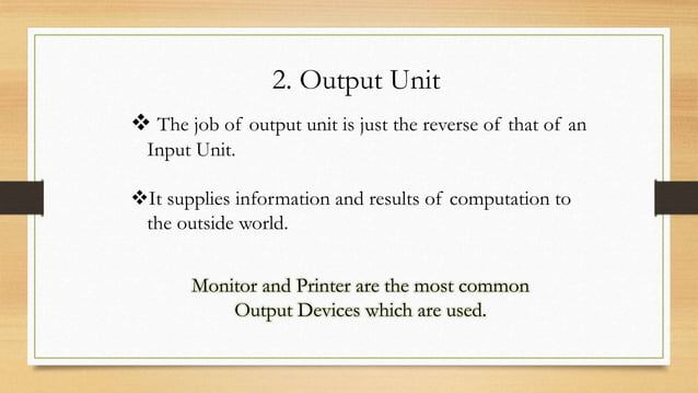 Basic components of computer system | PPTX