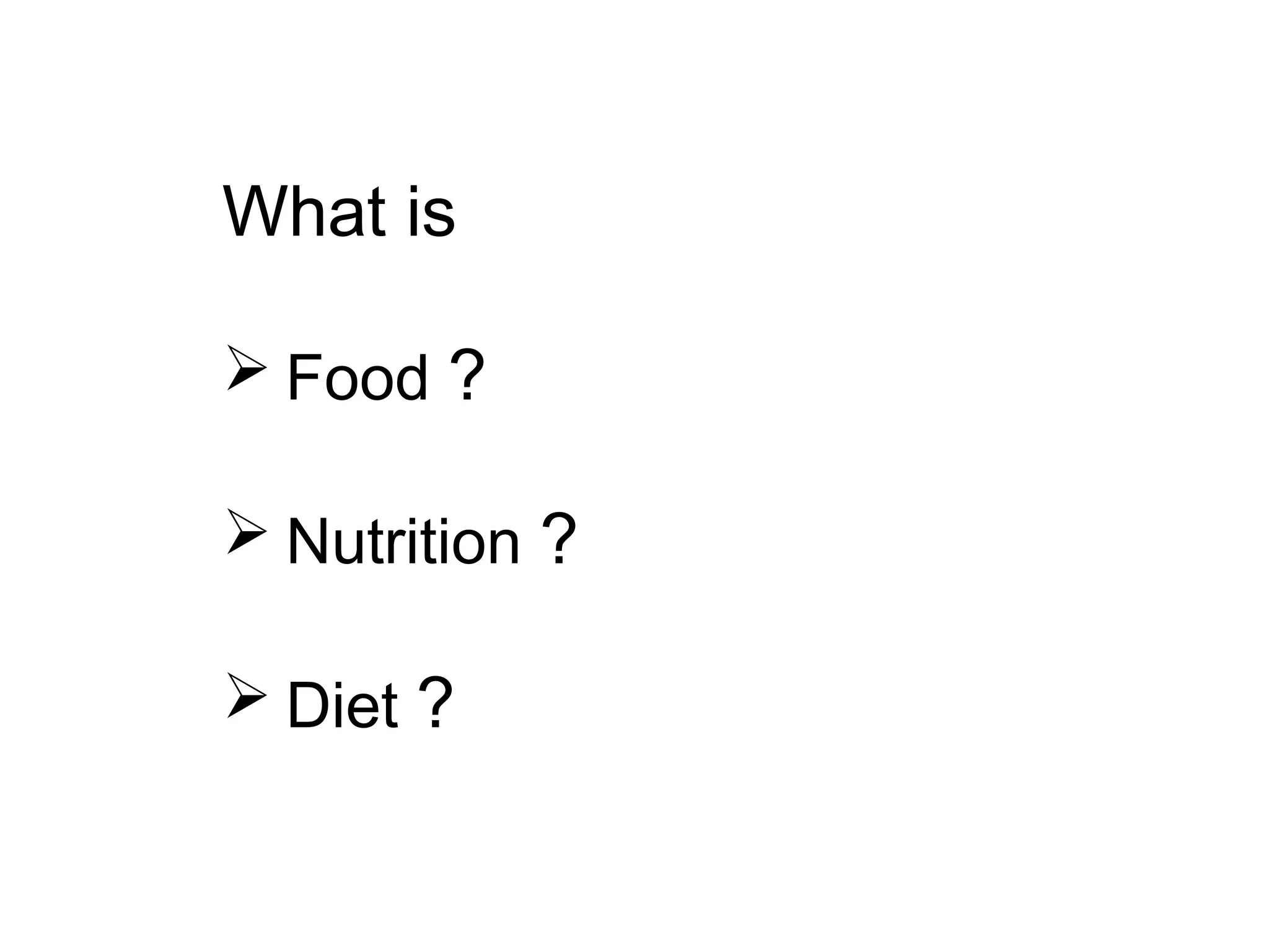 Basic components of food | PPT