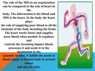 Basic components of MIS, its applications and outcomes | PPTX ...