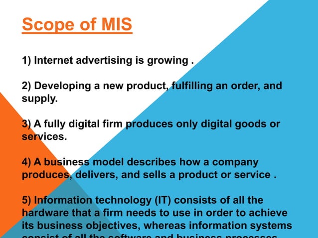 Basic components of MIS, its applications and outcomes | PPT