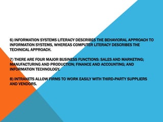Basic components of MIS, its applications and outcomes | PPT