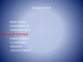 Composite resin restoration in dentistry | PPT