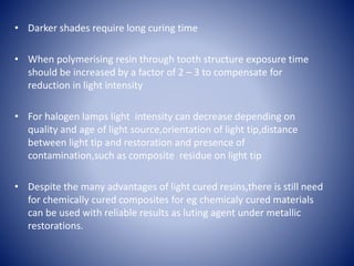 Composite resin restoration in dentistry | PPT
