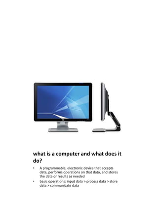 Basic Computer | PPTX | Operating Systems | Computer Software and ...