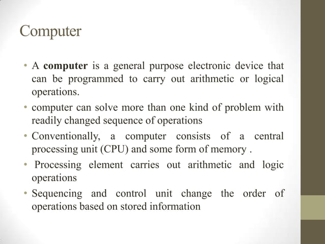 Basic computer in detail with pictures created by creativeness | PPT