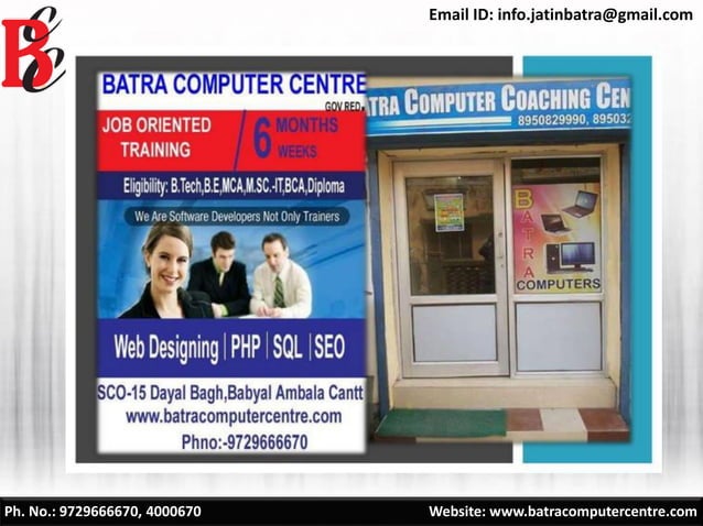 Basic Computer Centre ! BATRA COMPUTER CENTRE | PPT