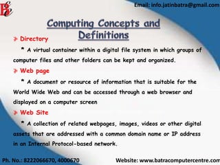 Basic Computer Training Centre in Ambala ! Batra Computer Centre | PPT