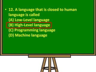 20 basic computer mcqs | PPTX