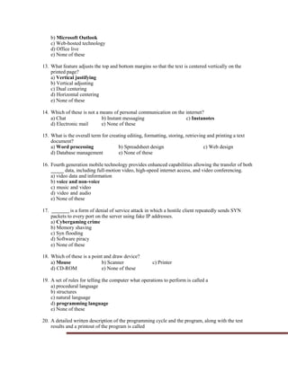 Basic computer question | PDF