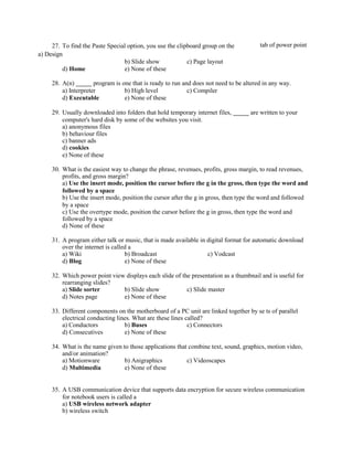 Basic computer question | PDF