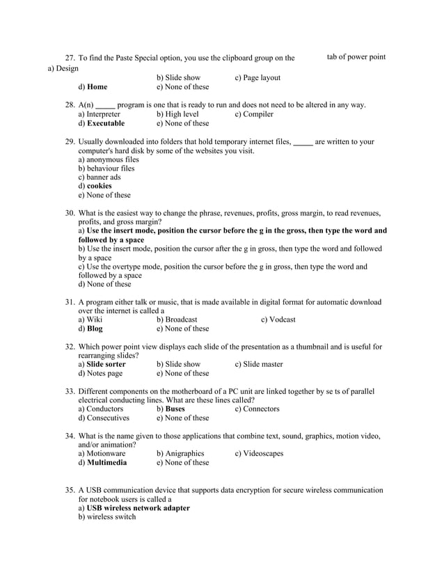 Basic computer question | PDF