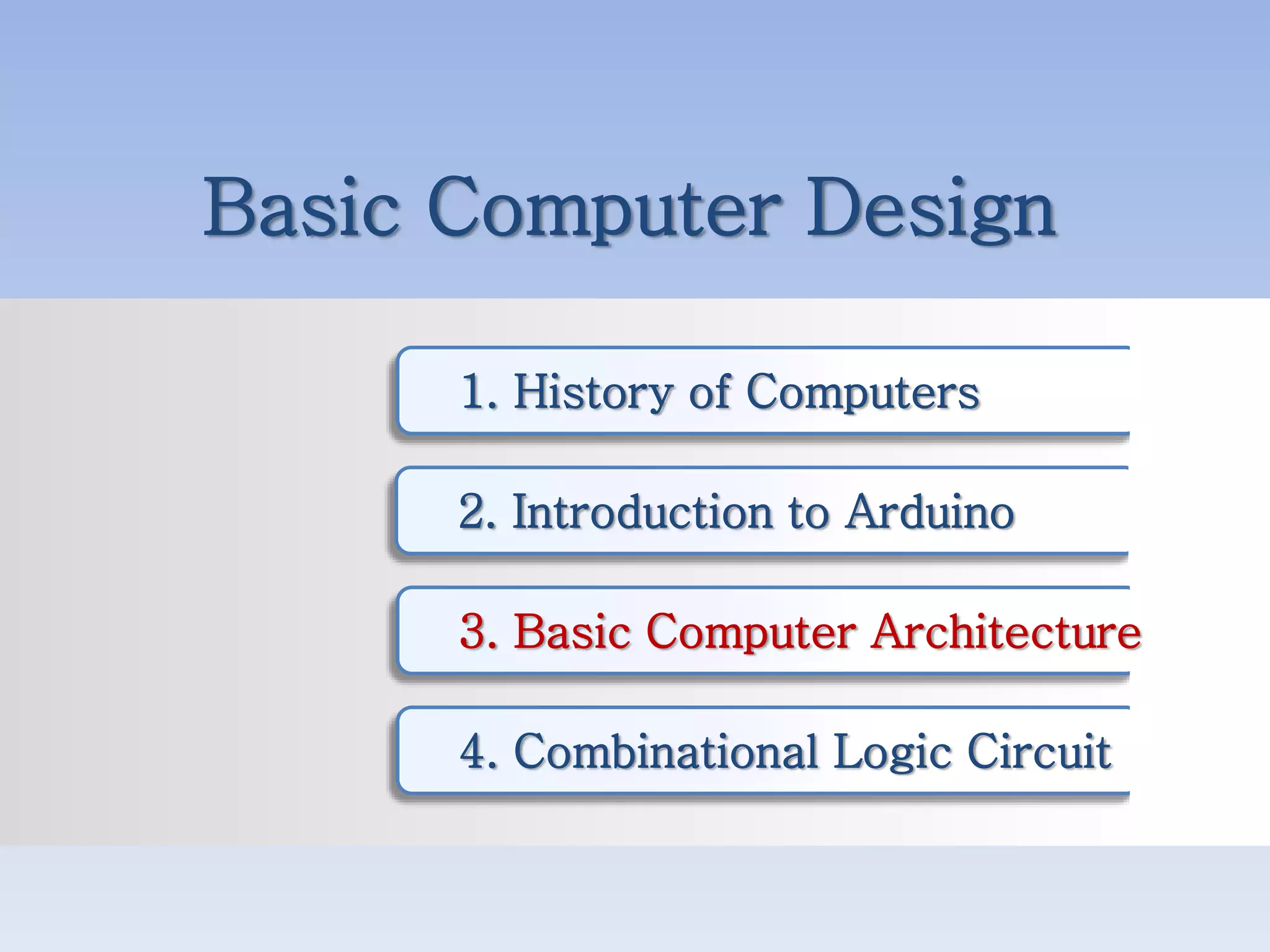 Basic computer architecture | PPTX