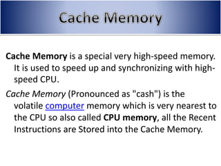 Basic computer architecture | PPTX