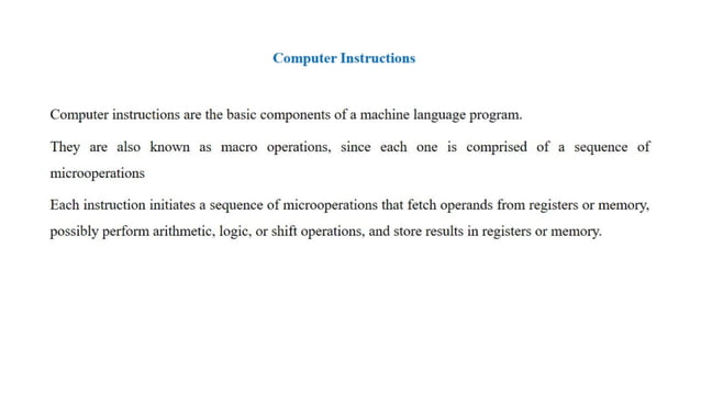 Basic computer architecture | PPT