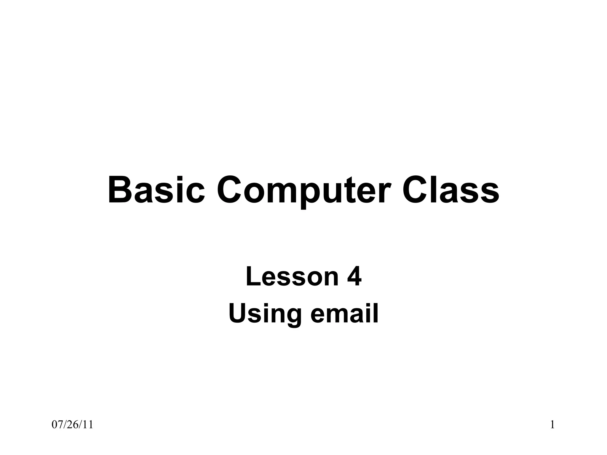 Basic computer class_4 | PPT